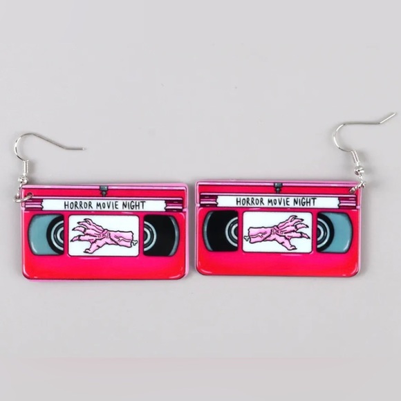 Hot Topic | Jewelry | New Vhs Horror Movie Night Zombie Dangle Earrings ...